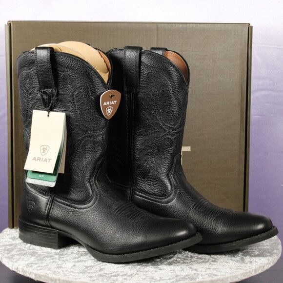 Ariat | Shoes | Ariat Mens Sport Stratten Western Boots Black Deertan ...